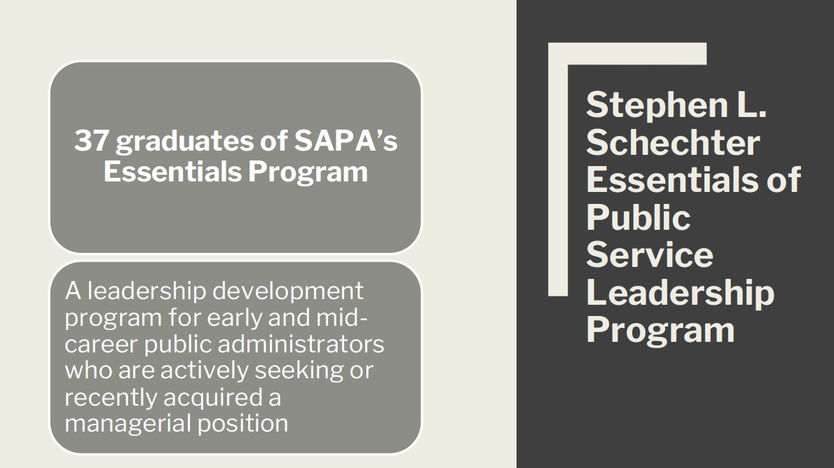 2025 Stephen L. Schechter Essentials in Public Service Leadership ...